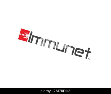 Immunet, rotated logo, white background Stock Photo - Alamy
