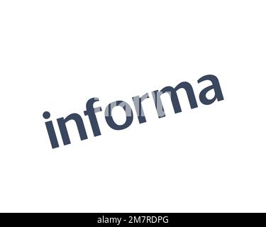 Informa, rotated logo, white background B Stock Photo - Alamy