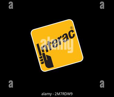 Interac, Logo, Black background Stock Photo - Alamy