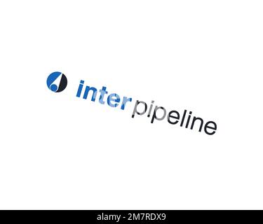 Inter Pipeline, Rotated Logo, White Background Stock Photo - Alamy