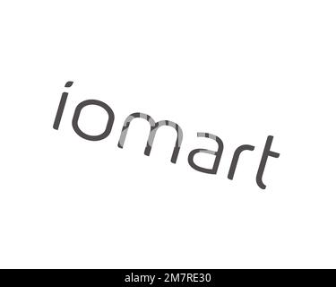 Iomart, rotated logo, white background Stock Photo - Alamy