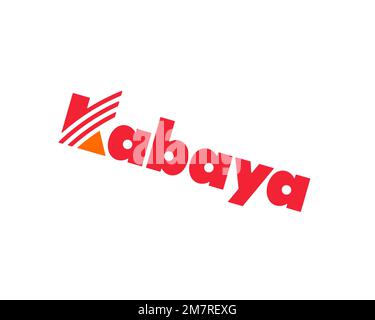Kabaya, rotated logo, white background Stock Photo - Alamy