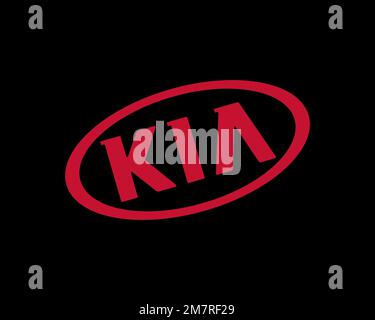 Kia Motors, Logo, Black background Stock Photo - Alamy