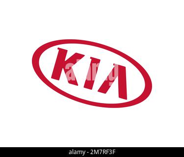 Kia Motors, Logo, White background Stock Photo - Alamy