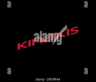 Kinaxis, rotated logo, black background B Stock Photo - Alamy