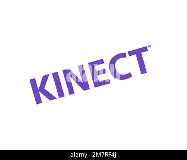 Kinect, rotated logo, white background B Stock Photo - Alamy