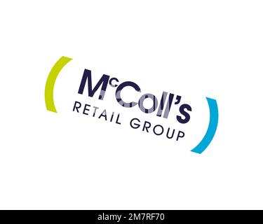 McColl's, rotated logo, white background Stock Photo - Alamy