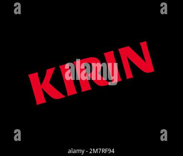 Kirin Company, Logo, Black background Stock Photo - Alamy