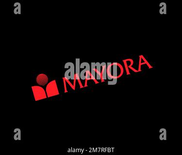 Mayora Indah, Rotated Logo, Black Background B Stock Photo - Alamy