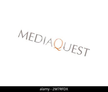 MediaQuest Holdings, rotated logo, white background Stock Photo - Alamy