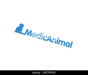 MedicAnimal, rotated logo, white background Stock Photo - Alamy