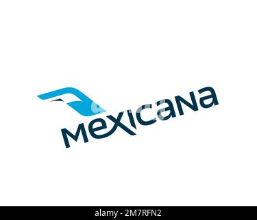 Mexicana de Aviacion, rotated logo, white background B Stock Photo - Alamy