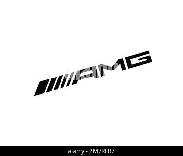 Mercedes AMG, Logo, White background Stock Photo - Alamy