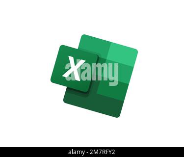 Microsoft Excel, Logo, White background Stock Photo - Alamy