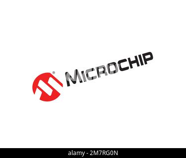 Microchip Technology, rotated logo, white background B Stock Photo - Alamy