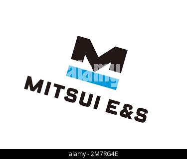 Mitsui Engineering & Shipbuilding, Logo, White Background Stock Photo ...