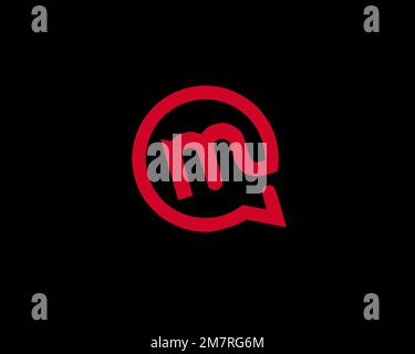 Mobitel Slovenia, rotated logo, black background B Stock Photo - Alamy