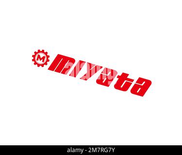 Miyata, rotated logo, white background Stock Photo - Alamy