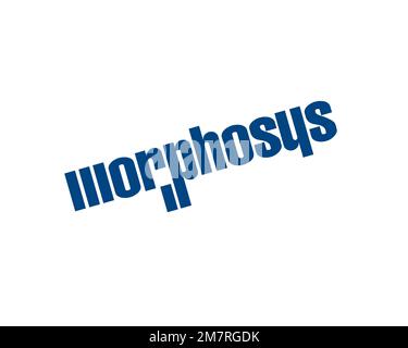 MorphoSys, rotated logo, white background B Stock Photo - Alamy