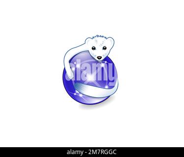 Mozilla software rebranded by Debian, rotated logo, white background B ...