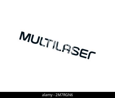 Multilaser, rotated logo, white background Stock Photo - Alamy