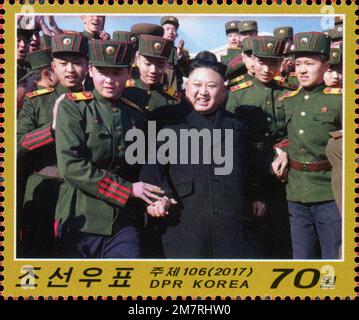 2017 North Korea stamp. 70th Anniversary (2018) of the Mangyongdae ...