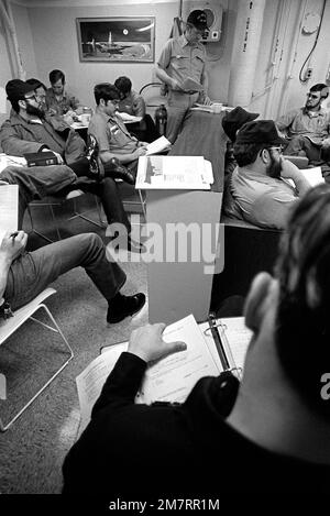 CHIEF petty officers study together in an effort to become surface ...