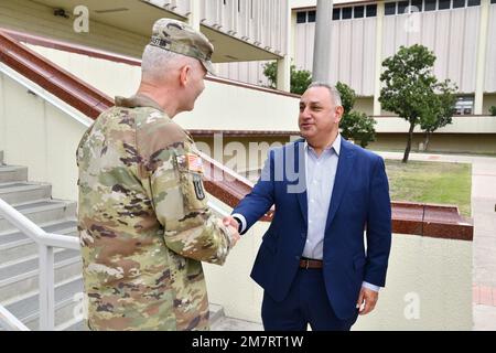 The Honorable Gilbert Cisneros Jr., center right, Under Secretary of ...