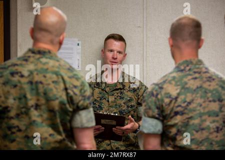United States Marine Corps Daniel Myers, an infantry unit leader and ...