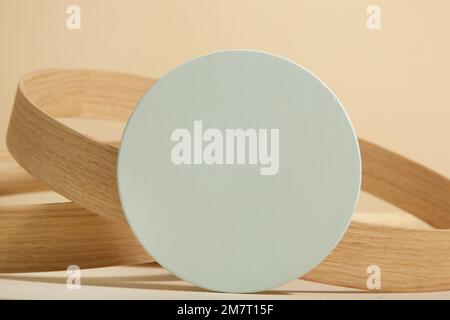 Minimalist geometry shape wooden scene. Abstract minimal empty stage ...