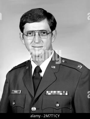 COL Thomas K. Rhodes, USAF (uncovered). Country: Unknown Stock Photo ...