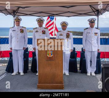 GUAM (May 12, 2022) -- Capt. Steven Wasson, of Oklahoma City, Oklahoma ...