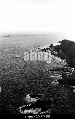 An aerial view of the overturned Filipino frigate RPS DATU KALANTIAW ...