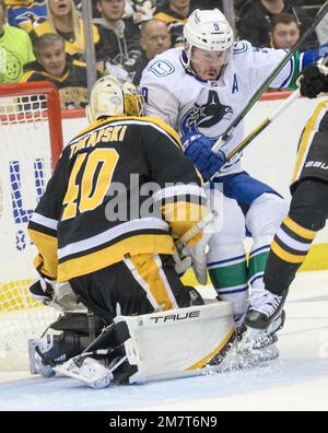 Vancouver Canucks center J.T. Miller (9) in the second period during an ...