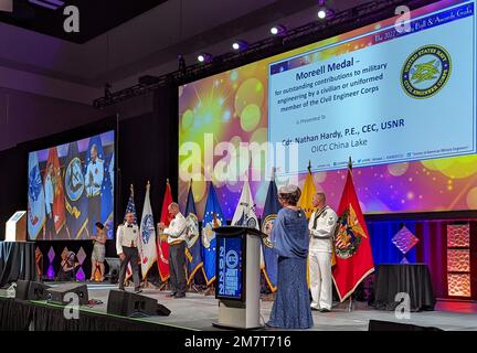 OICC China Lake’s Operations Officer Commander Nathan Hardy being ...