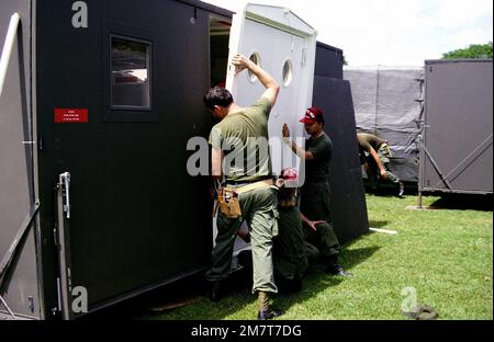 The new modular, hard-walled, expandable buildings are erected, as the ...