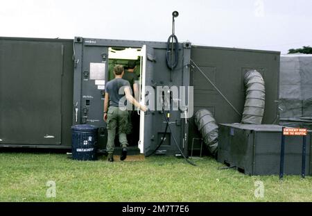 The new modular, hard-walled, expandable buildings are erected, as the ...