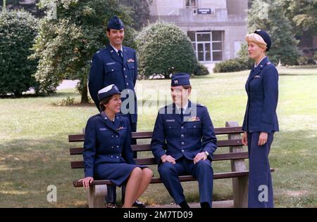 CPT Joe Marston and CPT Maria Sladek model Class B uniforms in the ...
