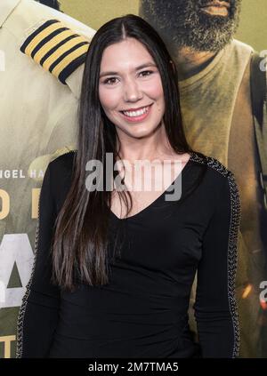 Rose Eshay attends the "Plane" New York premiere at AMC Lincoln Square ...