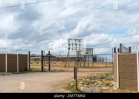 Bredasdorp, South Africa - Sep 23, 2022: A street scene, with the ...