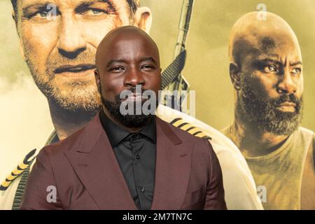 Mike Colter attends the "Plane" New York premiere at AMC Lincoln Square ...