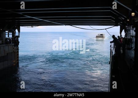 TIMOR SEA (May 13, 2022) Landing Craft Mechanized (LCM) 8, assigned to ...