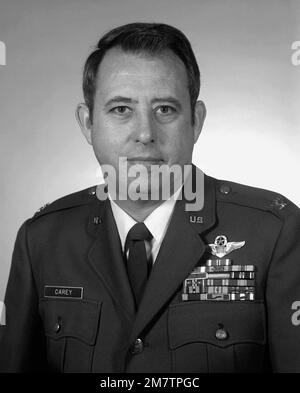 COL Charles C. Carey, USAF (uncovered). Country: Unknown Stock Photo ...