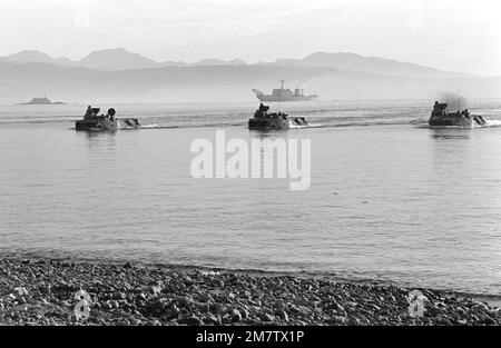 Marine Corps LVTP-7 personnel tracked landing vehicle, maneuver on a ...
