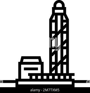 core drilling steel production line icon vector illustration Stock ...
