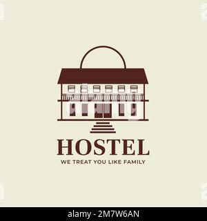 Editable hotel logo vector business corporate identity with hidden ...