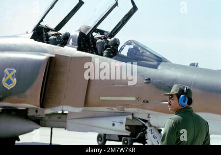 Pilots from the 37th Tactical Fighter Wing, Tonopah Test Range, Nev ...