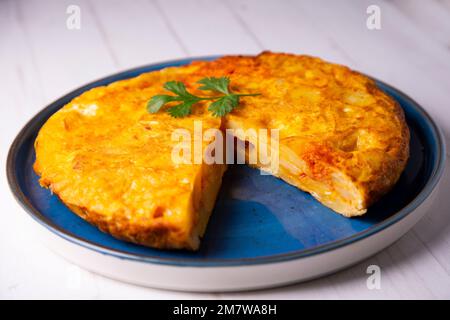 Chorizo potato omelette. The potato omelette, or Spanish omelette is an ...