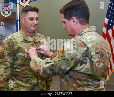 Master Sgt. John Perez is promoted to senior master sergeant at Sumpter ...
