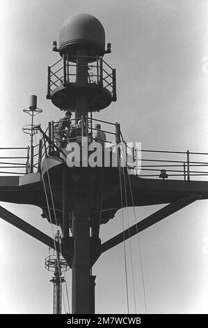 The destroyer USS JOHN RODGERS (DD 982), left, and the amphibious ...